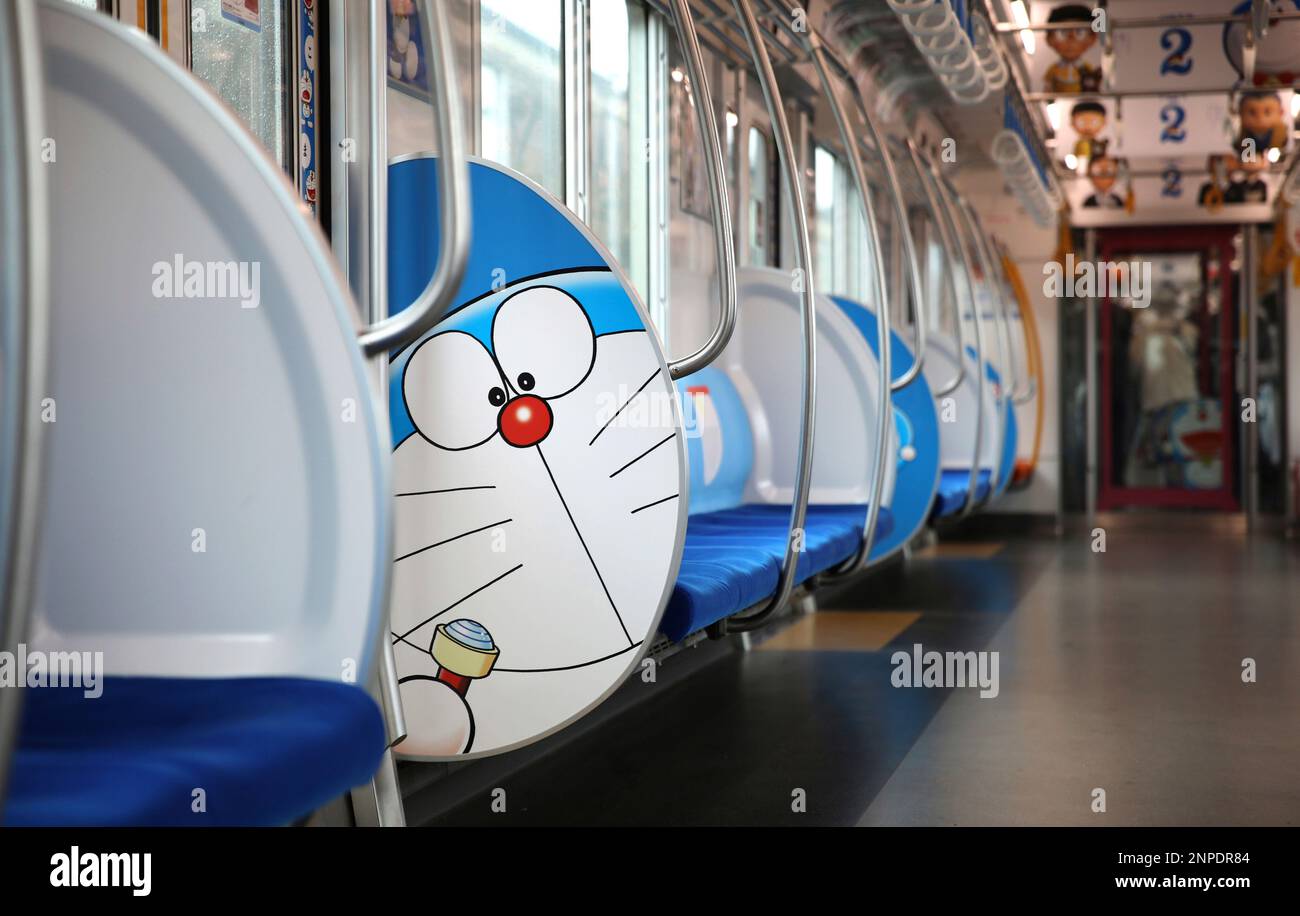 Seibu Railway release the wrapping train "DORAEMON-GO!" to commemorate ...