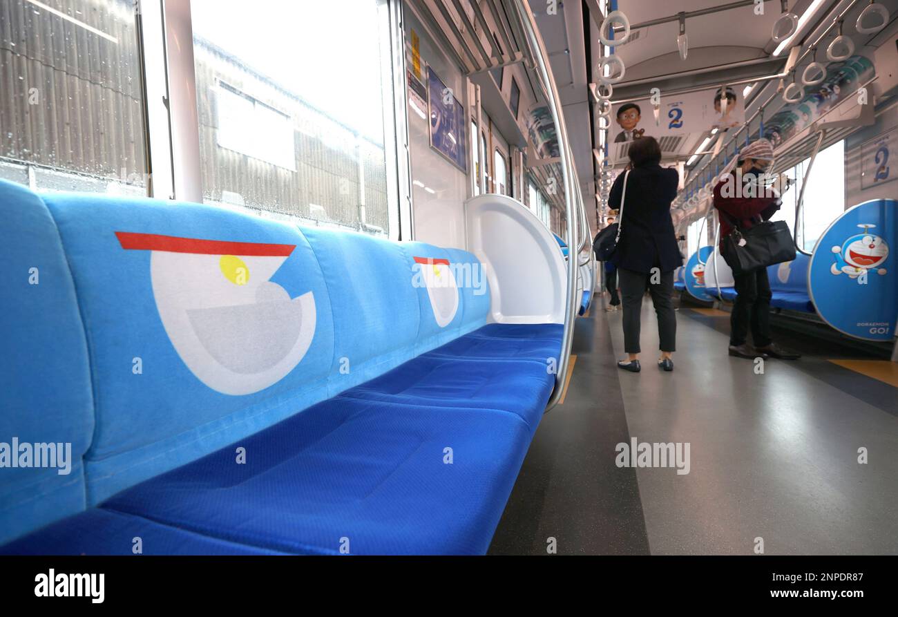 Seibu Railway release the wrapping train "DORAEMON-GO!" to commemorate ...