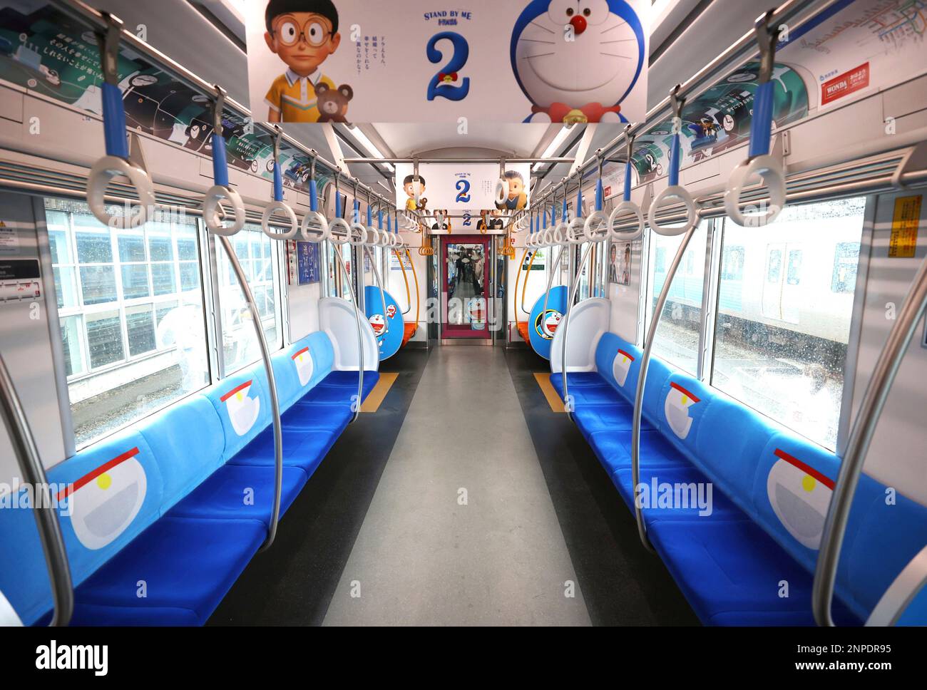 Seibu Railway release the wrapping train "DORAEMON-GO!" to commemorate ...