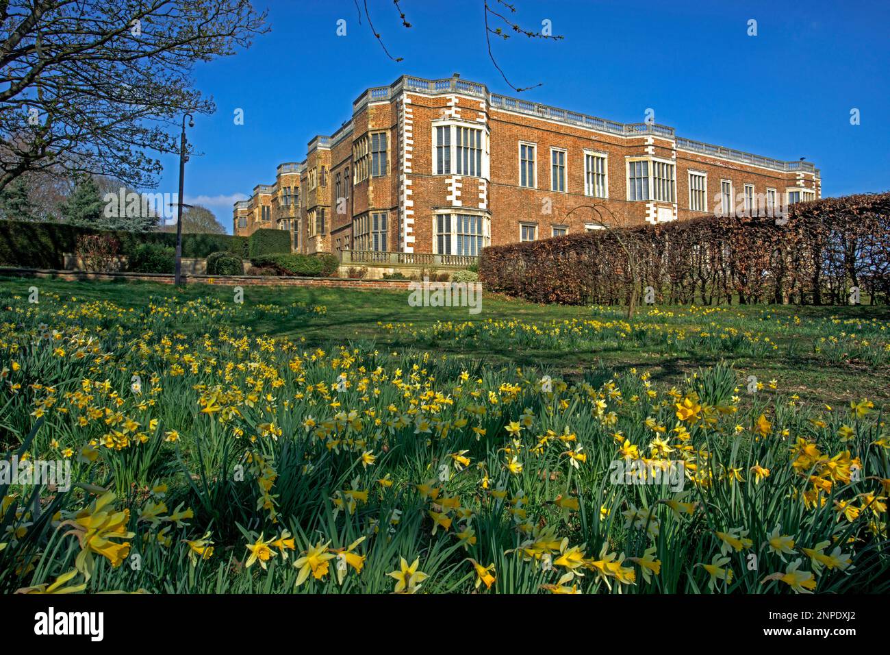 Springtime at Temple Newsam House on the outskirts of Leeds Stock Photo ...
