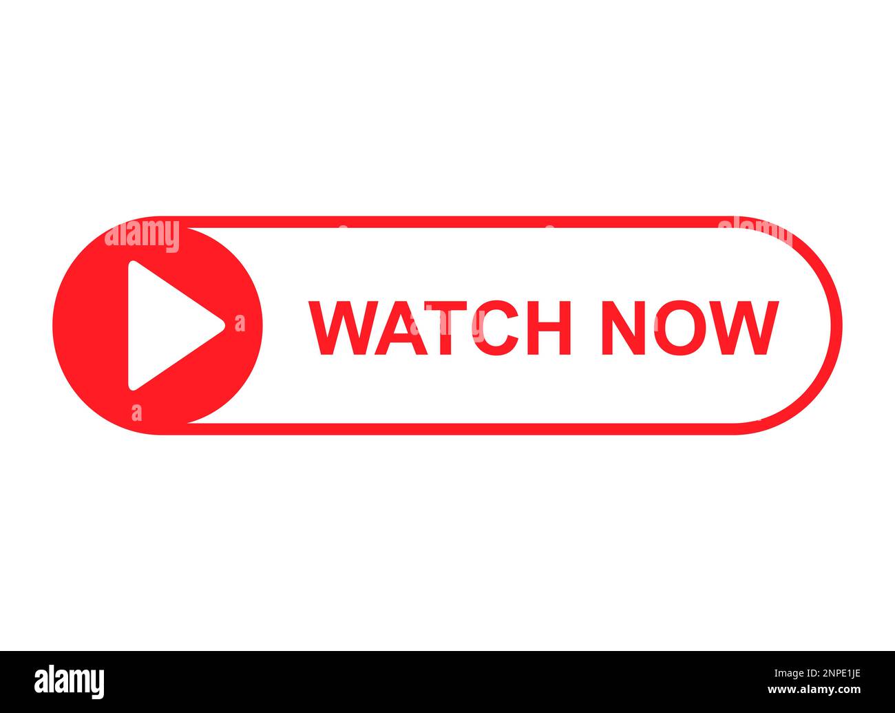 Watch now icon, website online button player symbol, play video vector ...