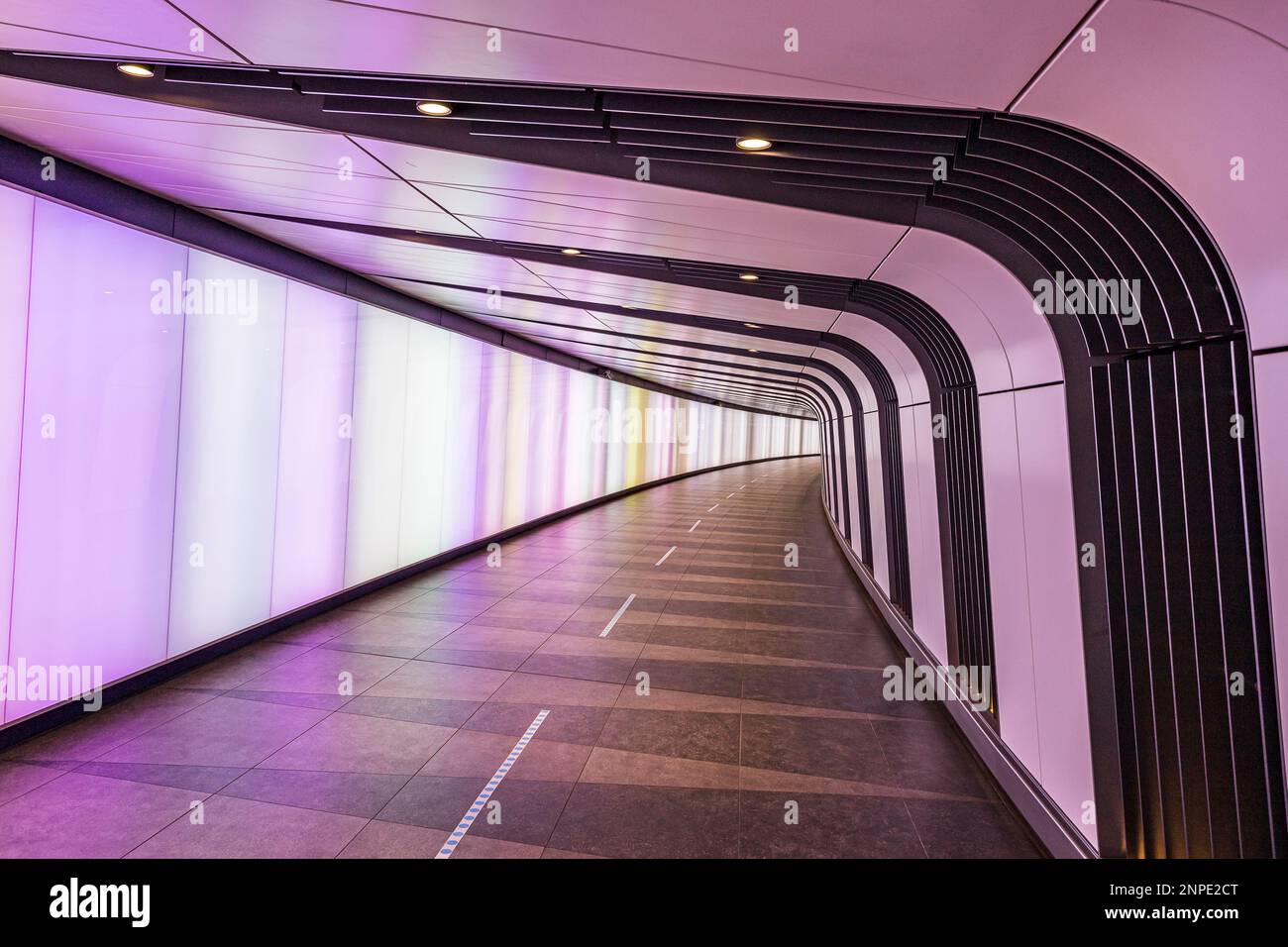 Kings cross light up tunnel hi-res stock photography and images - Alamy