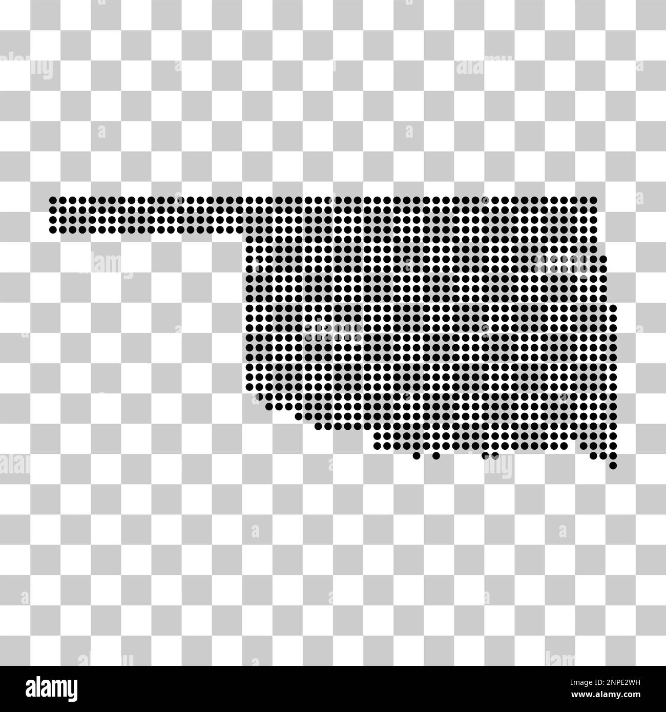 Oklahoma map shape, united states of america. Flat concept icon symbol ...