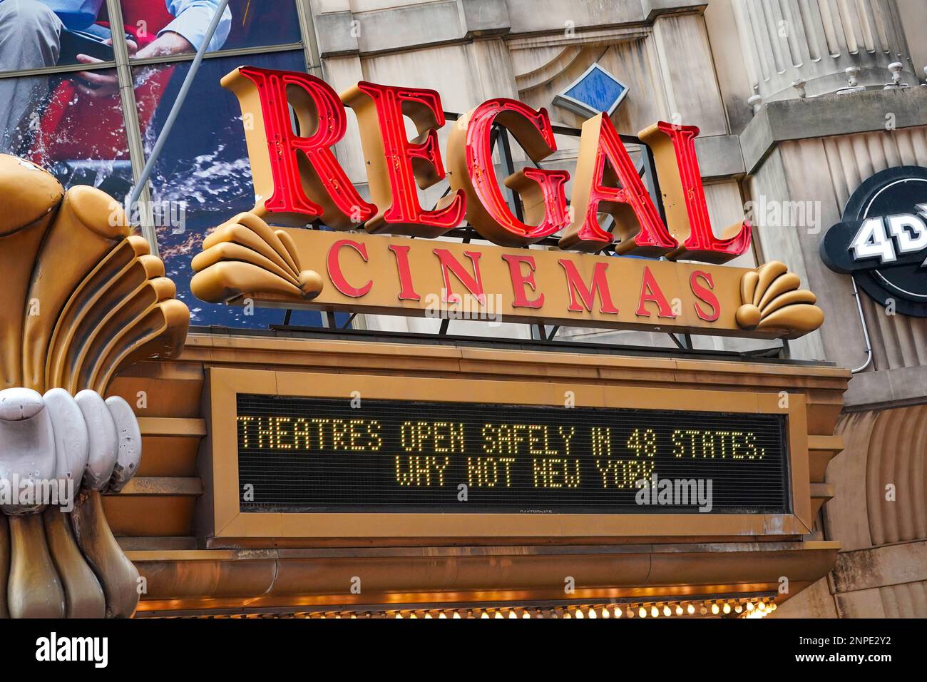 Photo by: John Nacion/STAR MAX/IPx 2020 10/5/20 A view of Regal Cinema ...