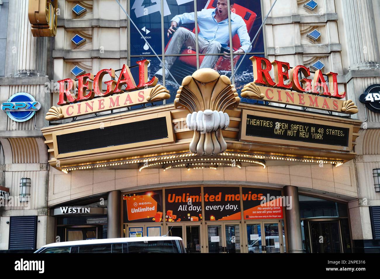Photo by: John Nacion/STAR MAX/IPx 2020 10/5/20 A view of Regal Cinema ...