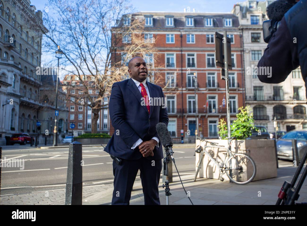 London, England, UK. 26th Feb, 2023. Shadow Foreign Secretary DAVID ...