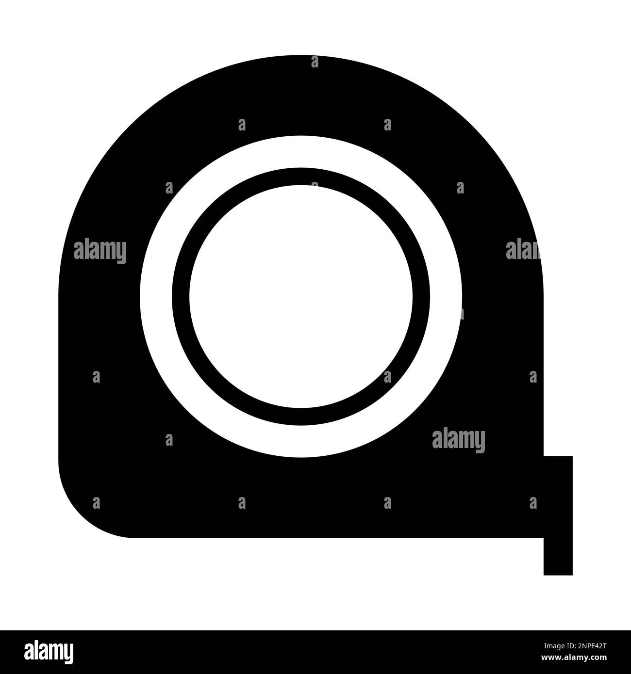 Measurement tape icon, measure tool concept design symbol, instrument ...