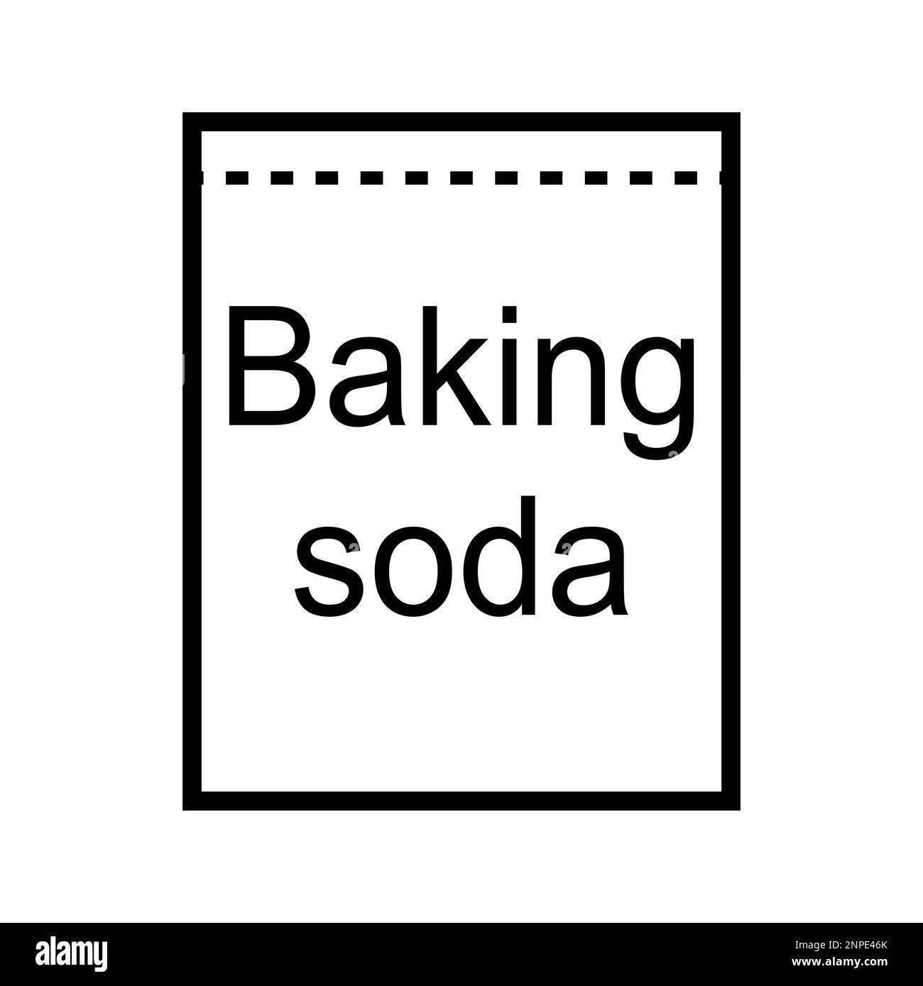 Baking Soda Ingredient Icon Cook Food Design Symbol Bakery Product Vector Illustration Stock