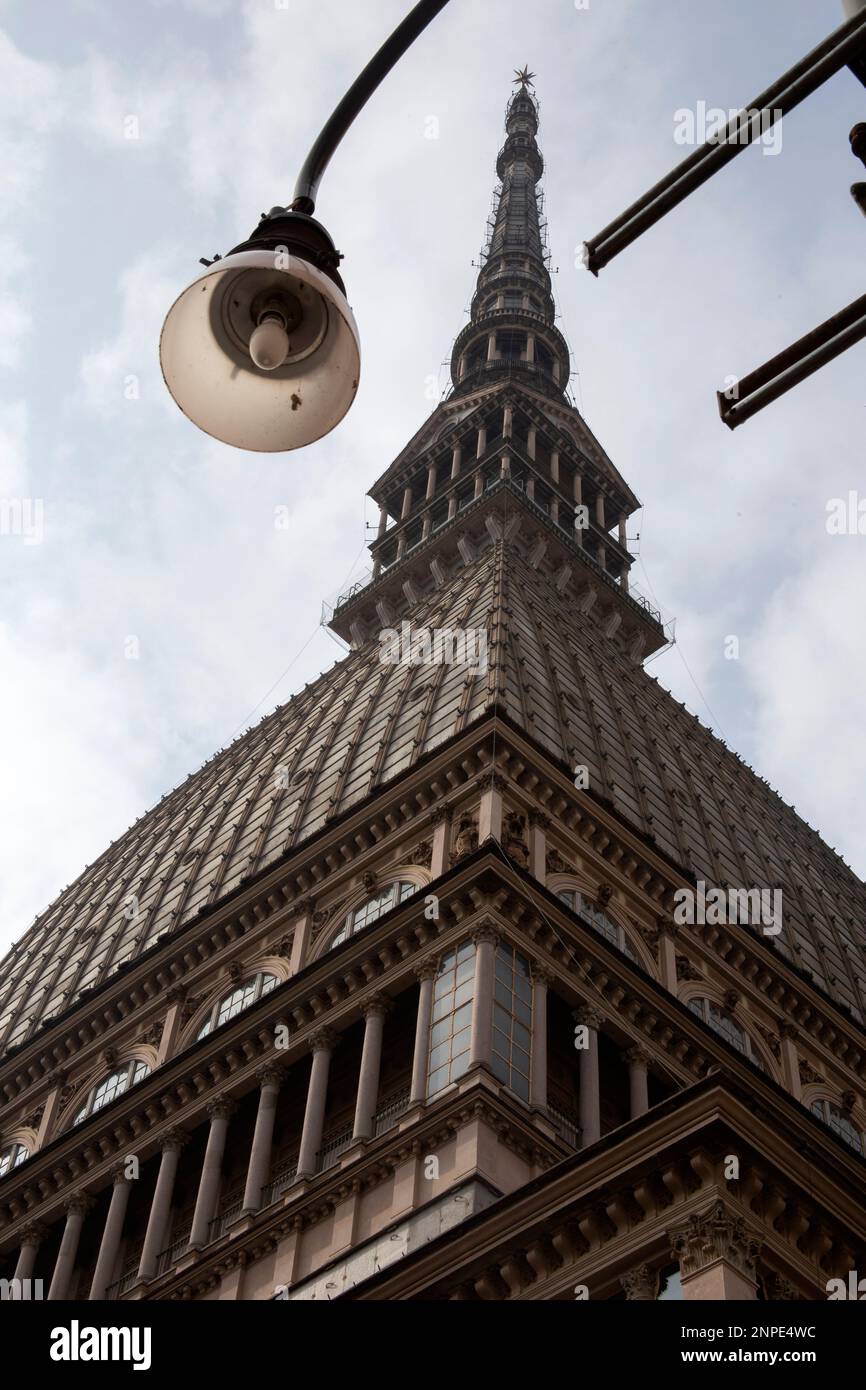 The tower of the Mole Antonelliana - originally a synagogue - housing ...