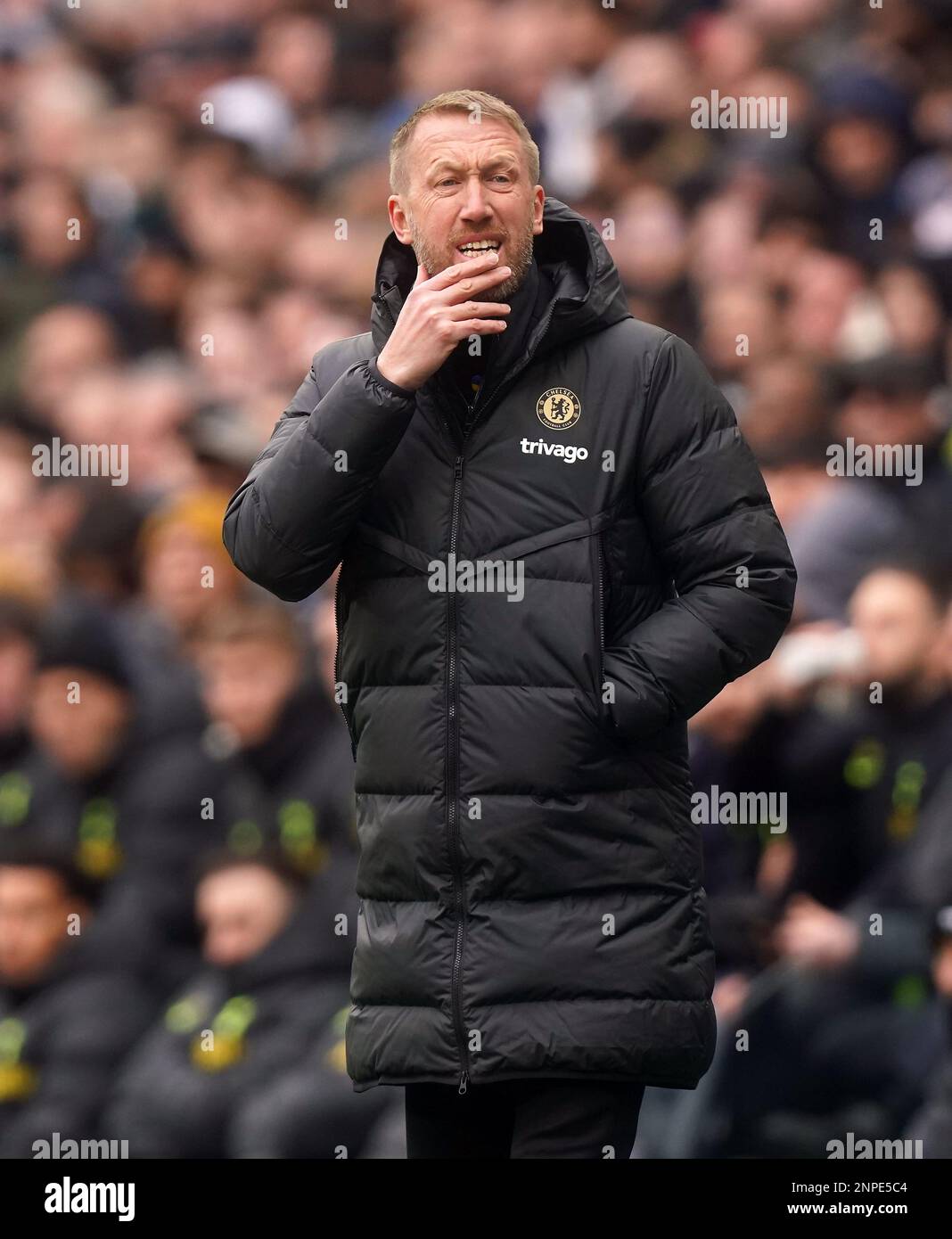Chelsea manager Graham Potter during the Premier League match at the ...