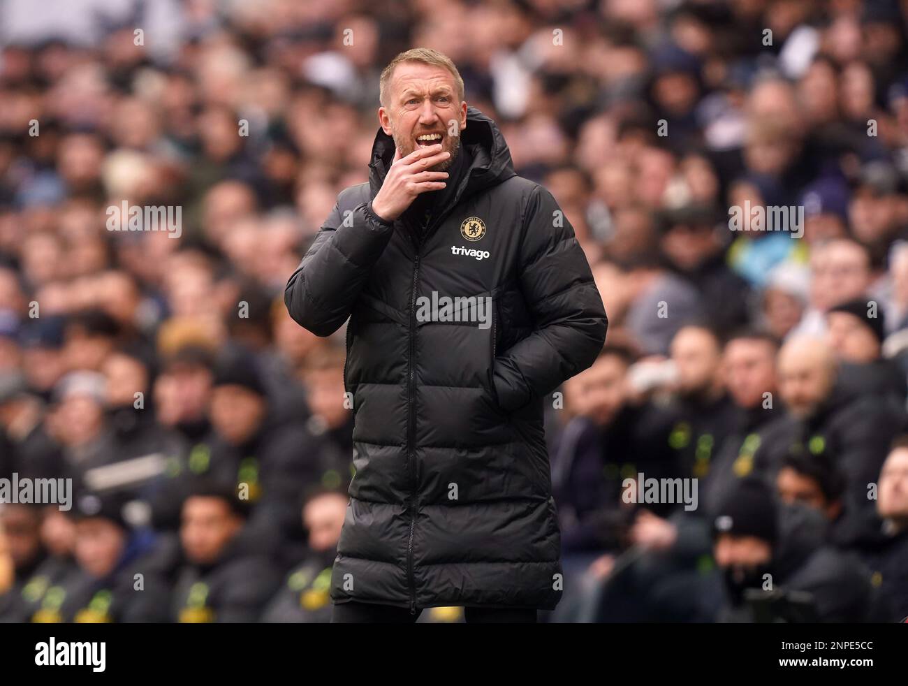 Chelsea manager Graham Potter during the Premier League match at the ...