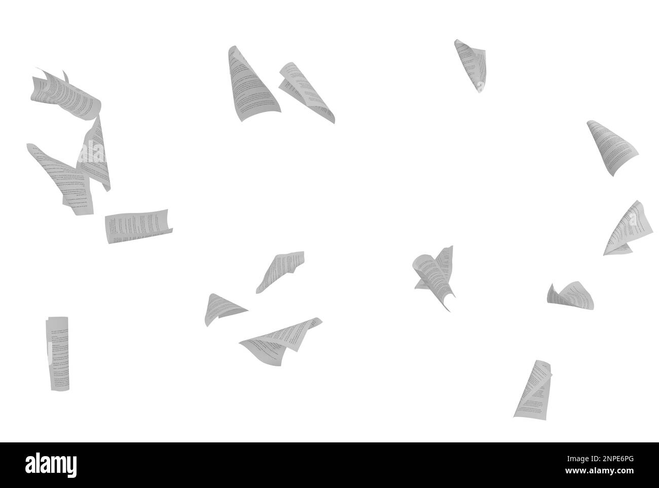 Flying Papers Gif