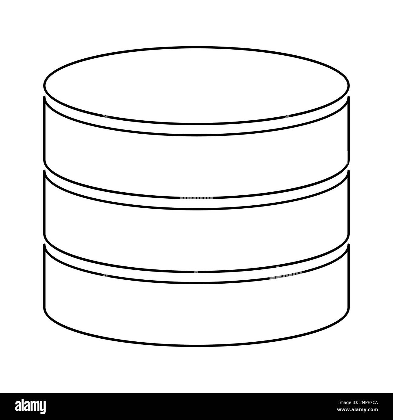 Database Storage Icon Internet Network Server Cloud Data Symbol Connection System Vector