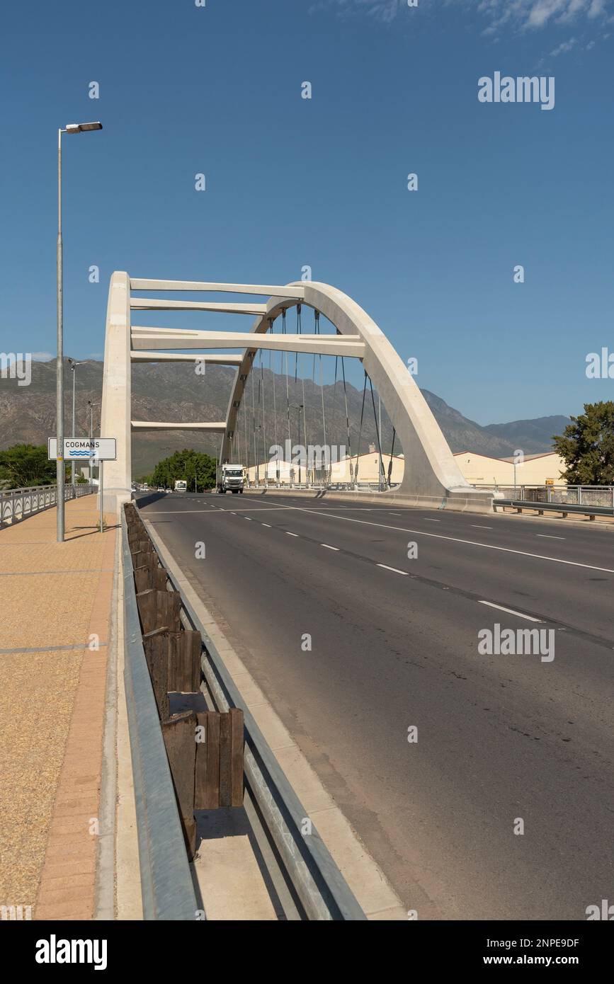 Ashton, Western Cape, South Africa. 2023. Arched bridge supporting a ...
