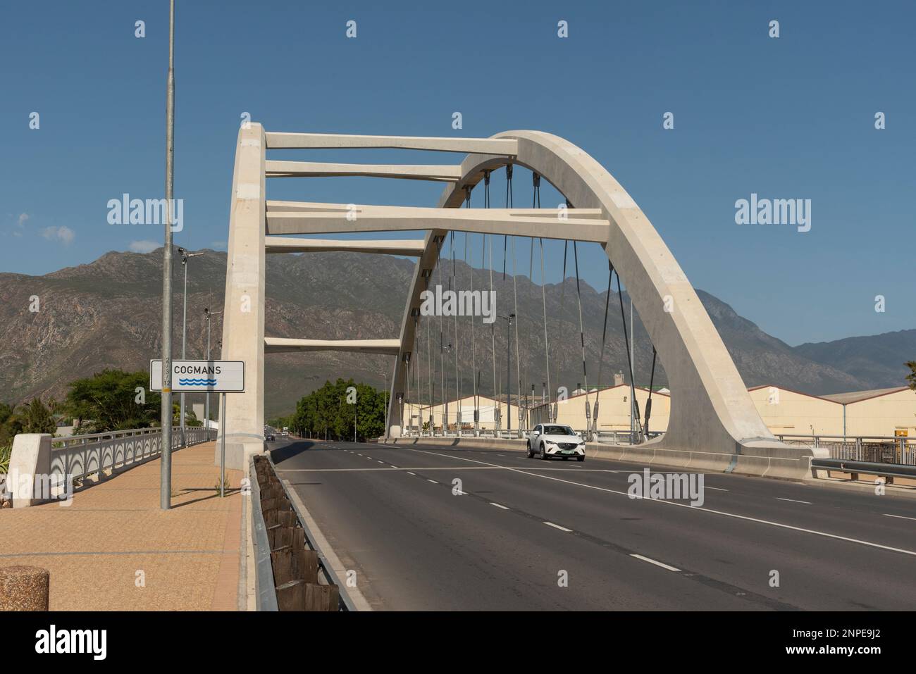 Ashton, Western Cape, South Africa. 2023. Arched bridge supporting a ...