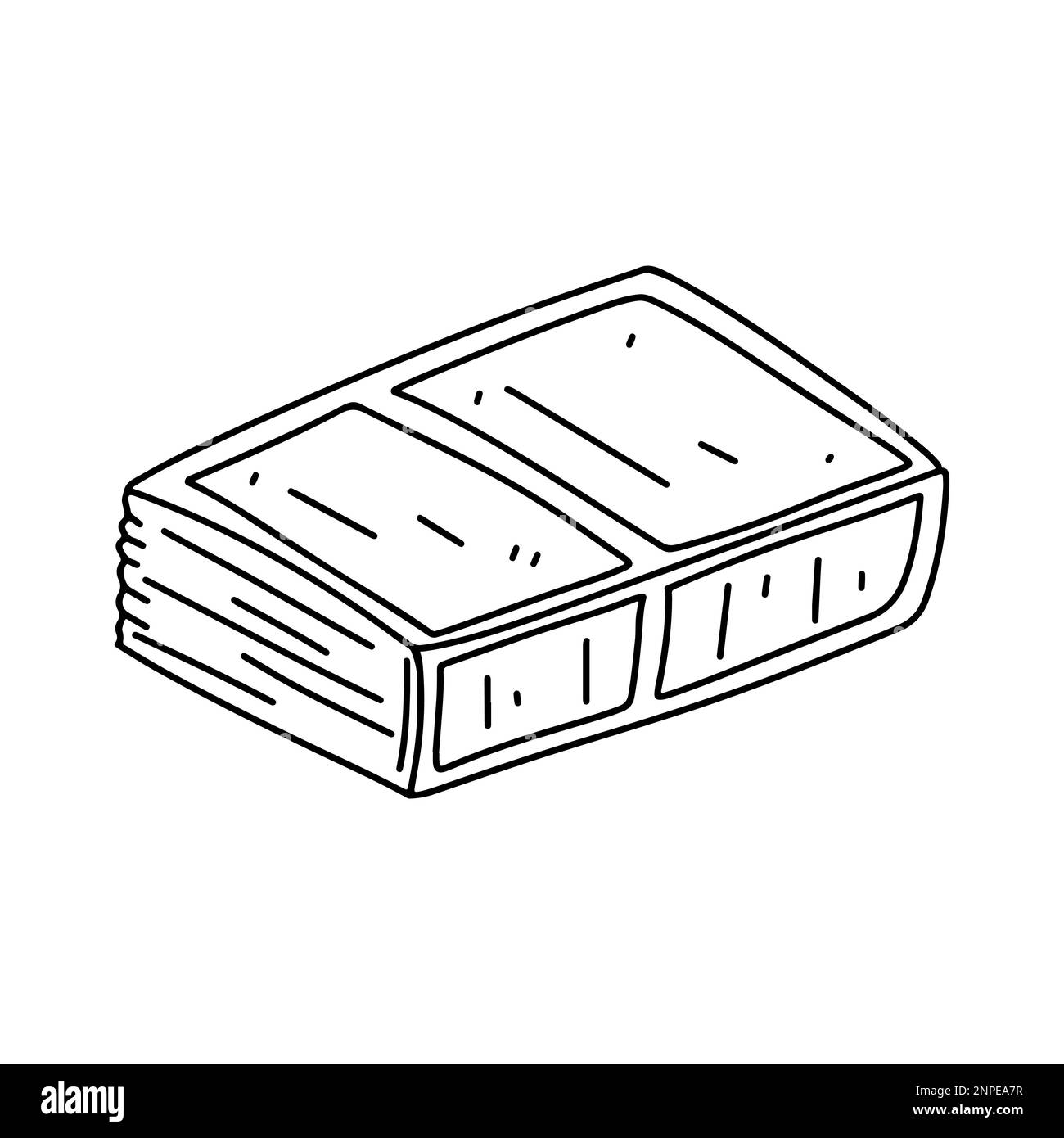 Closed Book Black And White Clipart