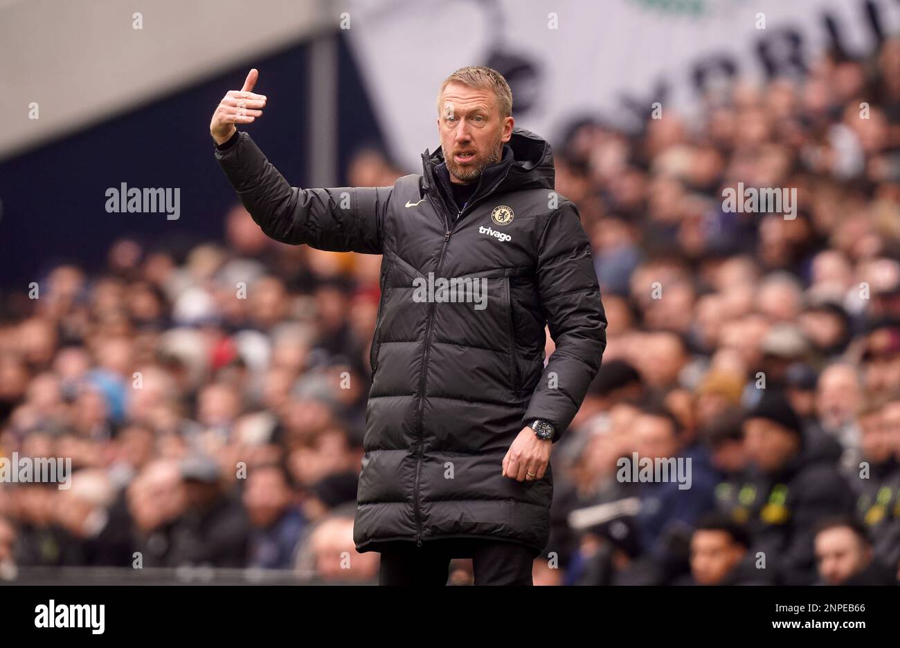 Chelsea manager Graham Potter during the Premier League match at the ...