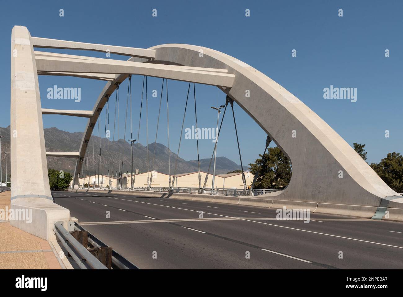 Ashton, Western Cape, South Africa. 2023. Arched bridge supporting a ...