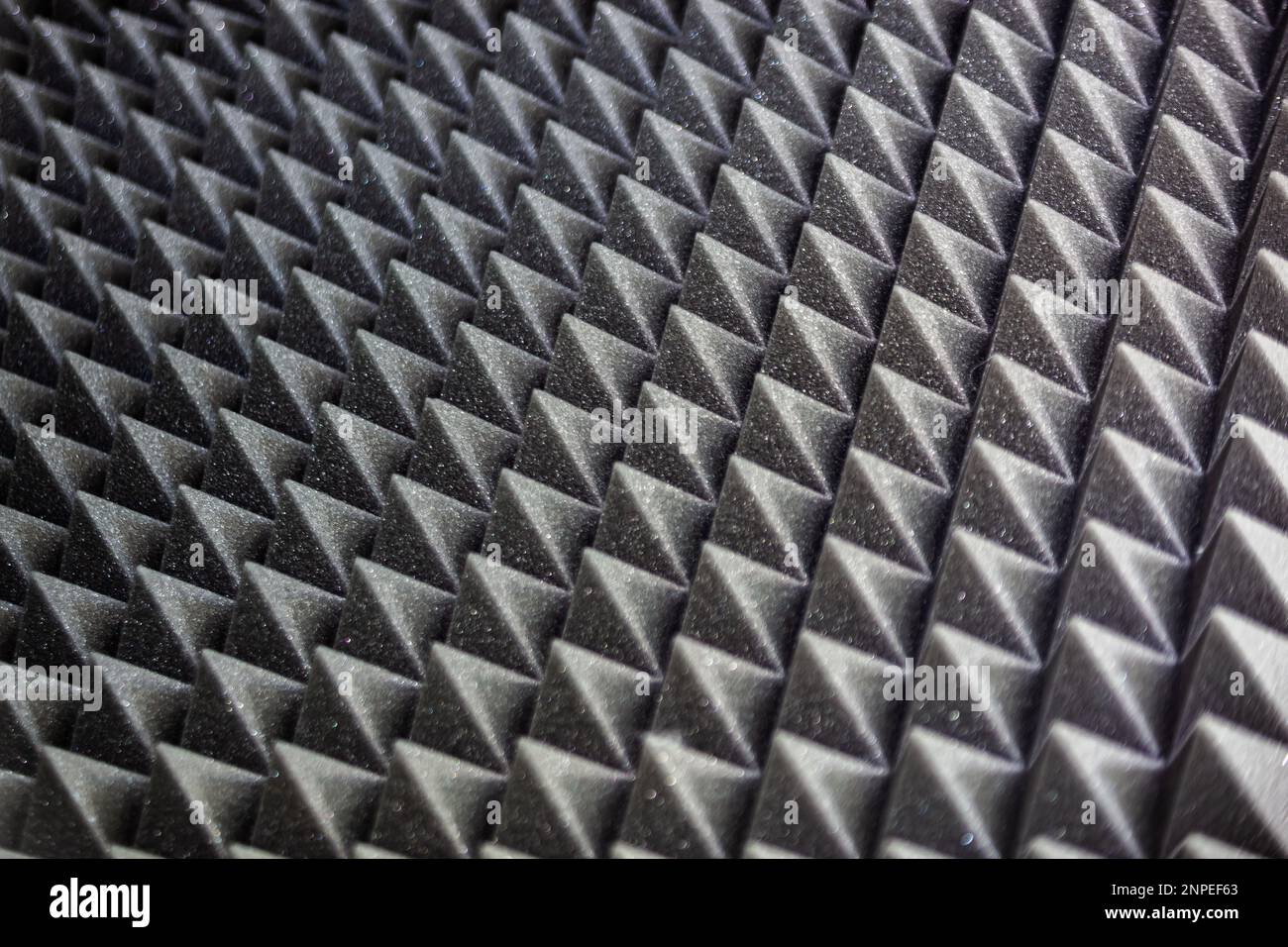 Professional black soundproofing with pattern. Texture. Background ...