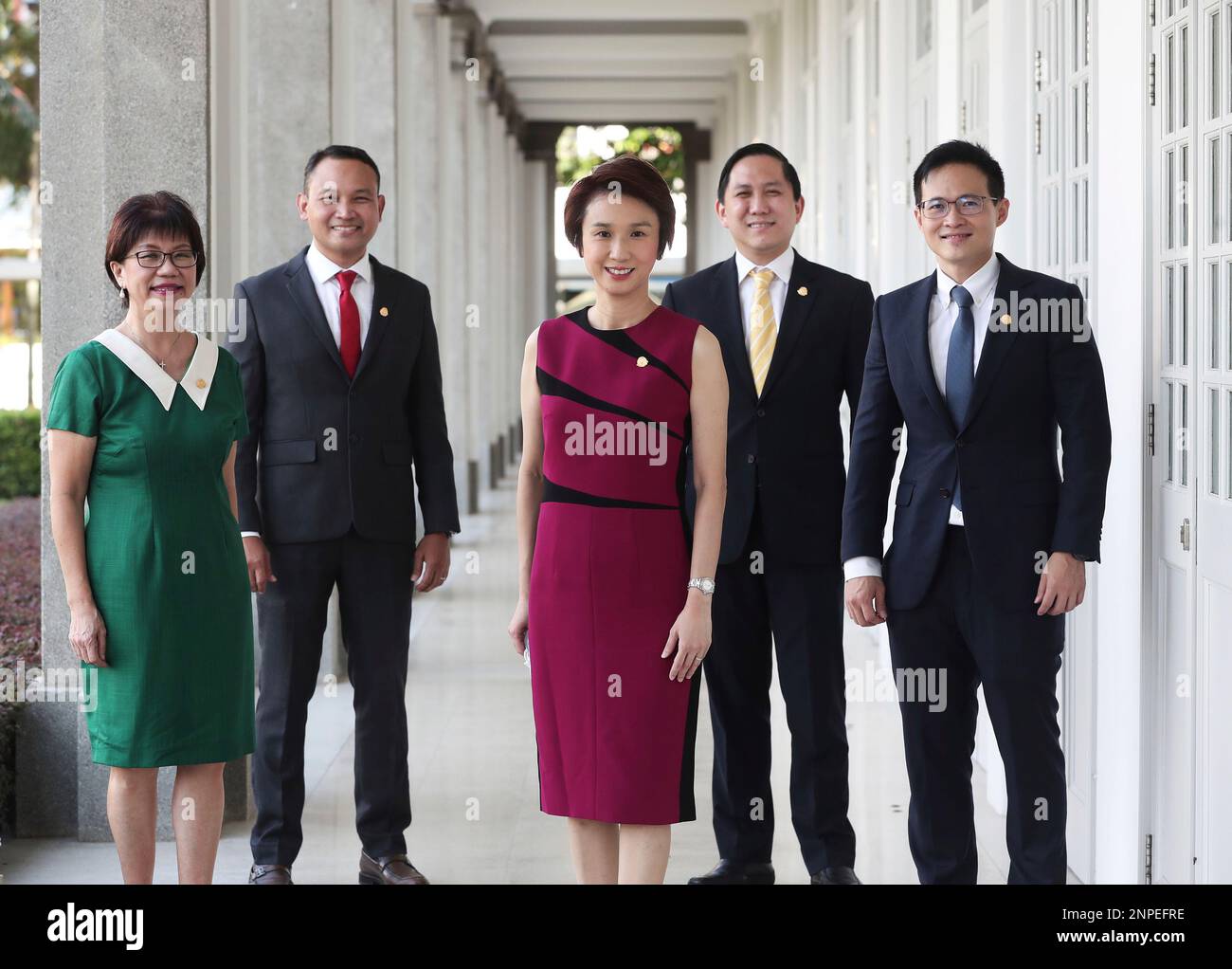 From left: Denise Phua, mayor of Central Singapore District; Fahmi ...