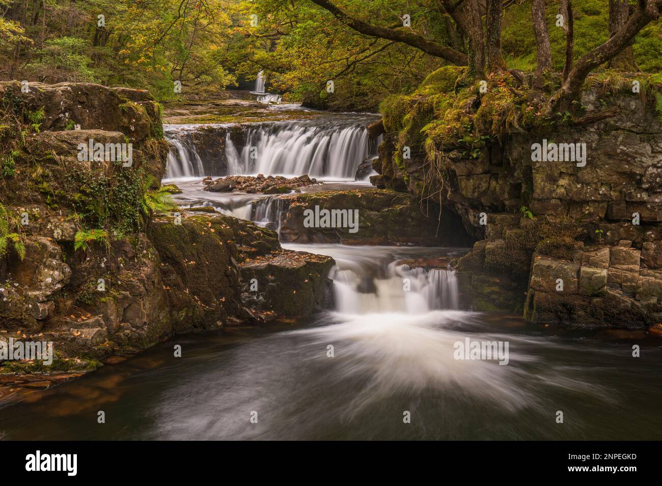 Waterfalls near Ystradfellte in the Brecon Beacons Stock Photo - Alamy