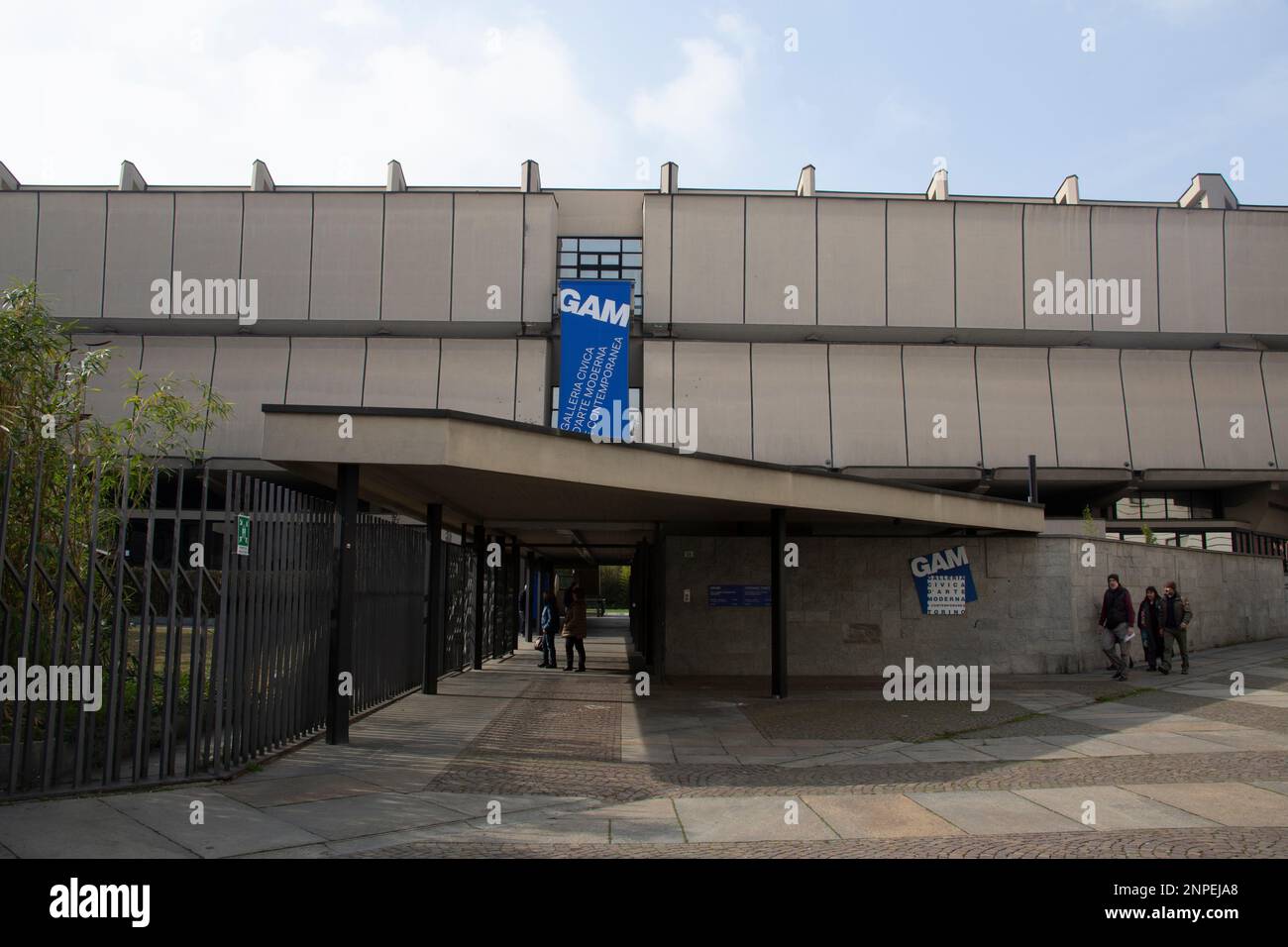 The entrance to GAM, Galleria Civica d'Arte Moderna e Contemporanea ...