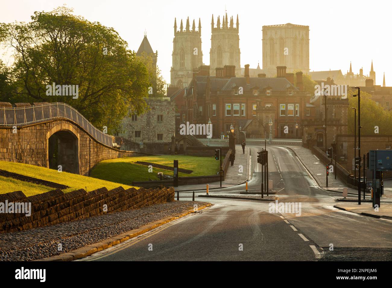 York Minster towers above the city at sunrise Stock Photo - Alamy