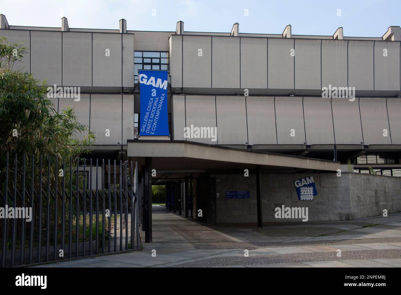 The entrance to GAM, Galleria Civica d'Arte Moderna e Contemporanea ...