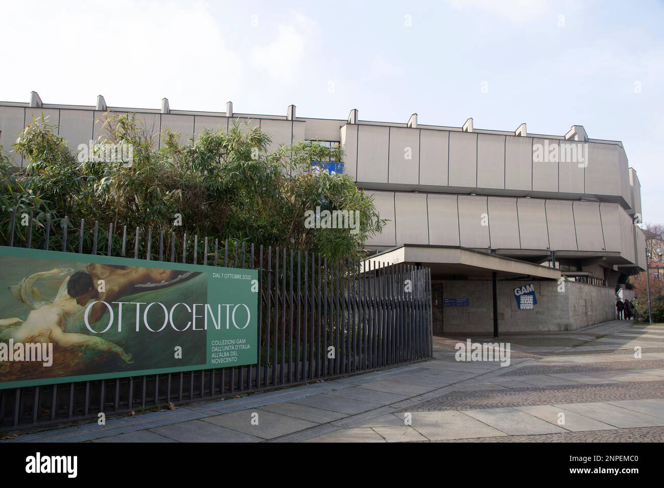 The entrance to GAM, Galleria Civica d'Arte Moderna e Contemporanea ...