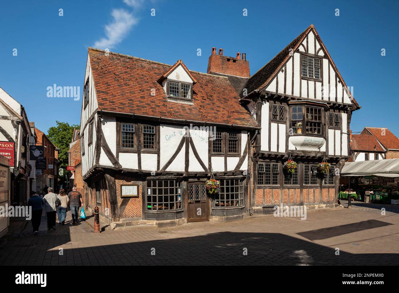 The Shambles Market in York city centre Stock Photo - Alamy