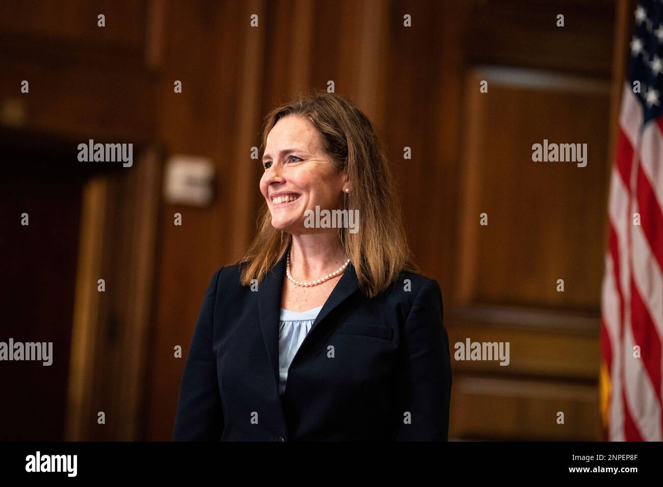 Judge Amy Coney Barrett, President Donald Trumps nominee for the U.S ...