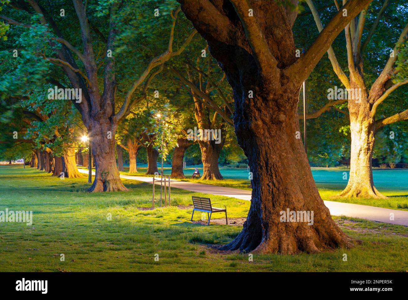 Evening at Jesus Green in Cambridge Stock Photo - Alamy