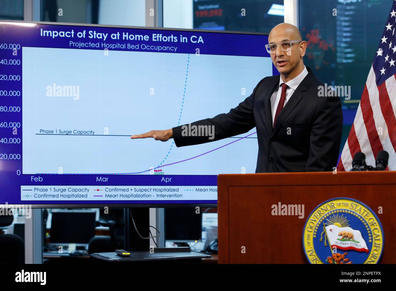 FILE - In this April 1, 2020, file photo Dr. Mark Ghaly, secretary of ...