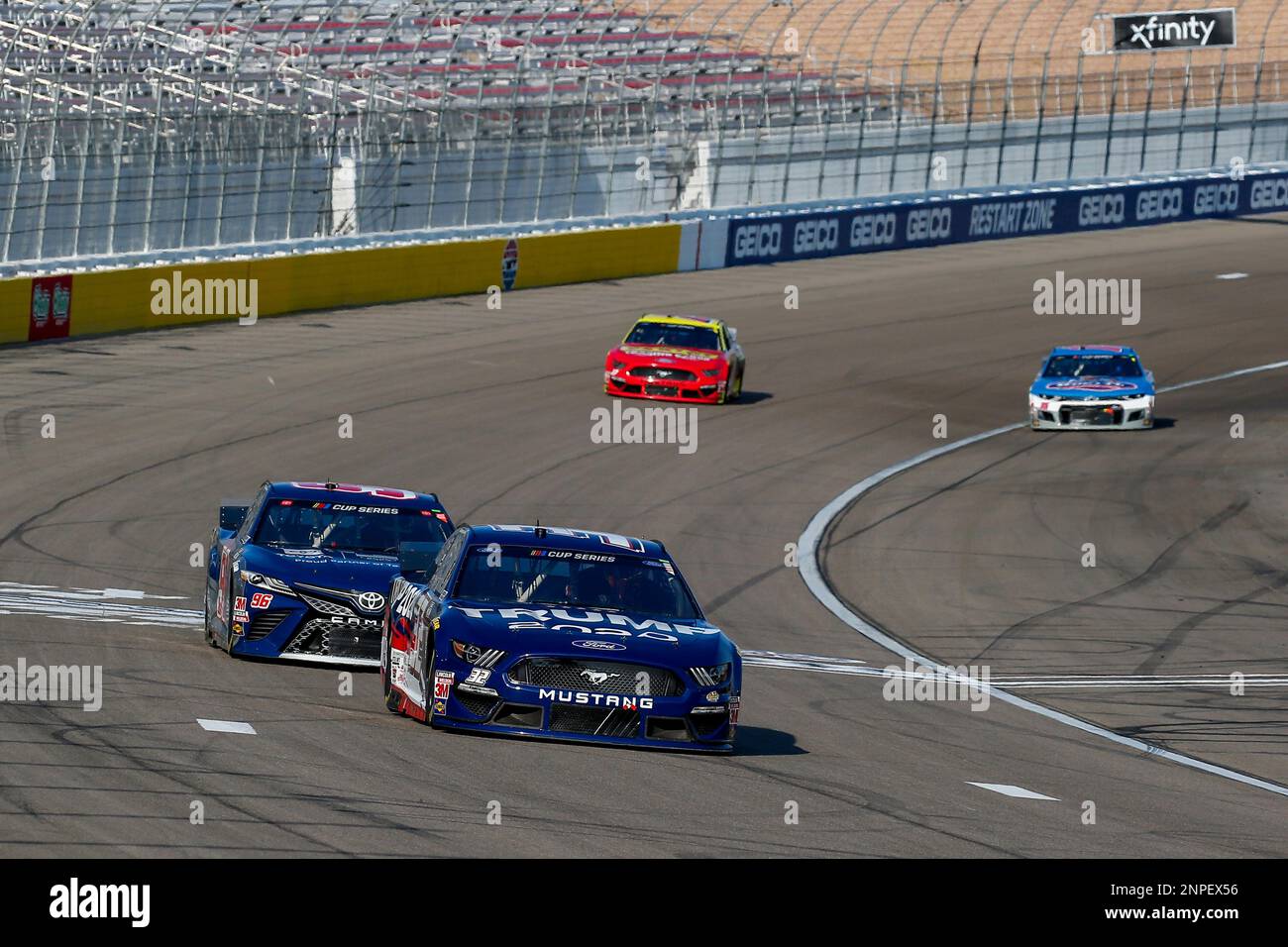 #32: Corey LaJoie, Go FAS Racing, Ford Mustang Trump 2020, #96: Daniel ...