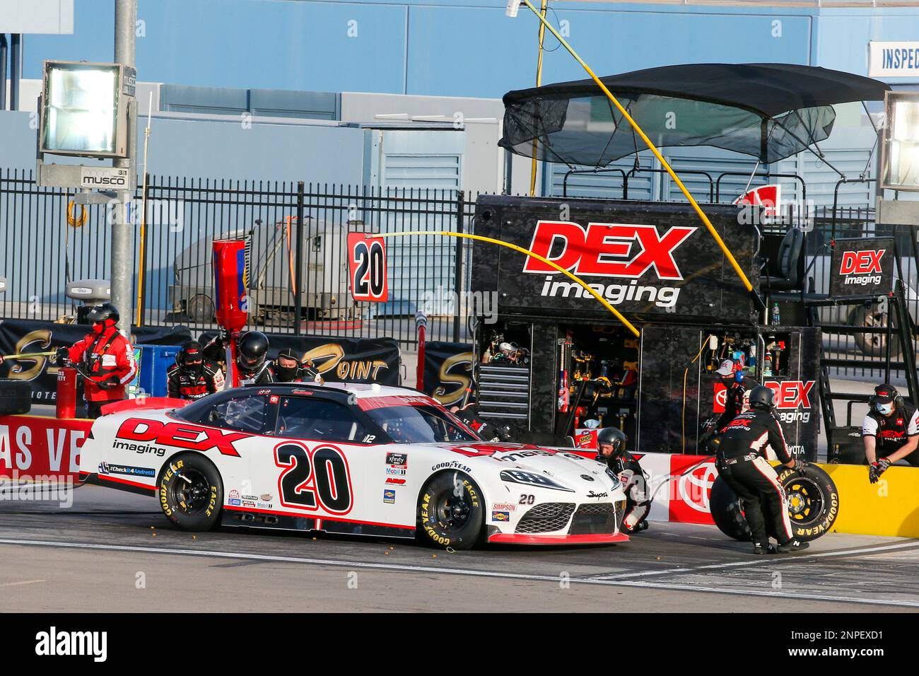 #20: Harrison Burton, Joe Gibbs Racing, Toyota Supra DEX Imaging makes ...