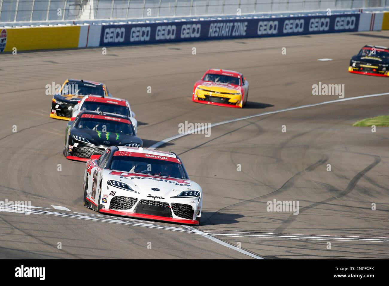 #20: Harrison Burton, Joe Gibbs Racing, Toyota Supra DEX Imaging, #18 ...