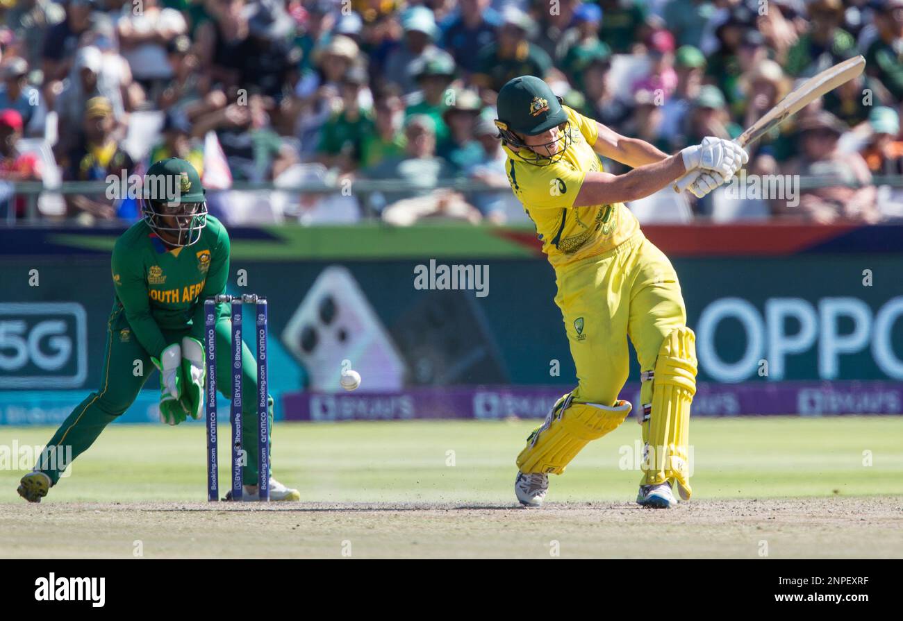Australia's Grace Harris swings and misses a shot, during the Women's ...