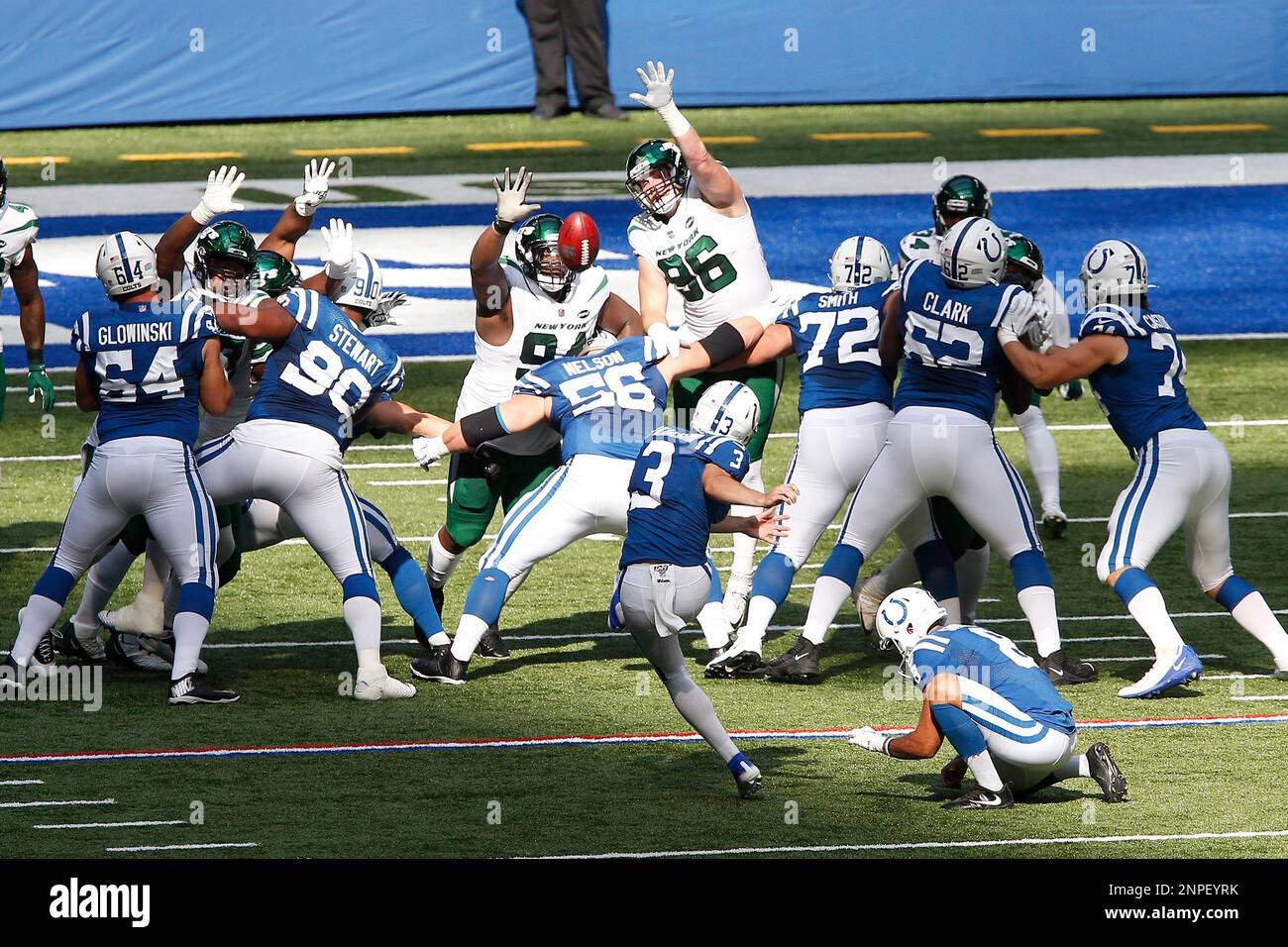 INDIANAPOLIS, IN - SEPTEMBER 27: Indianapolis Colts Place Kicker ...