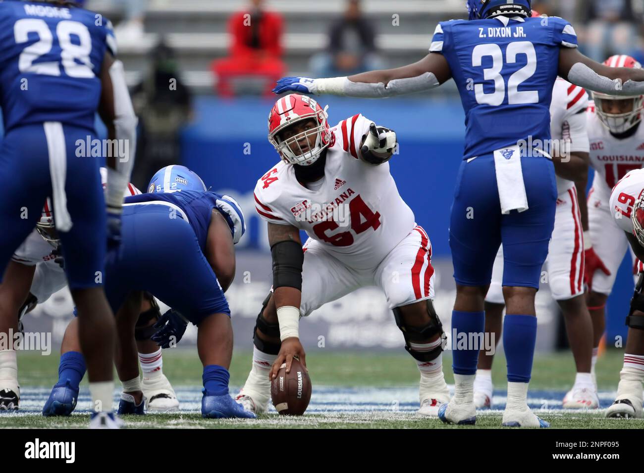 ATLANTA, GA - SEPTEMBER 19: Louisiana-Lafayette Ragin Cajuns offensive ...