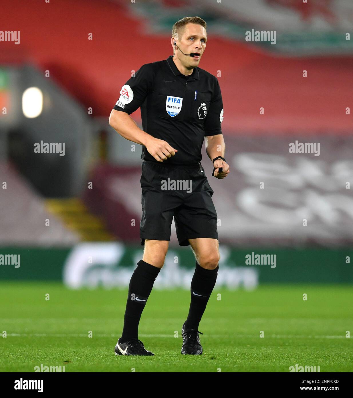 Referee Craig Dawson during the English Premier League soccer match ...