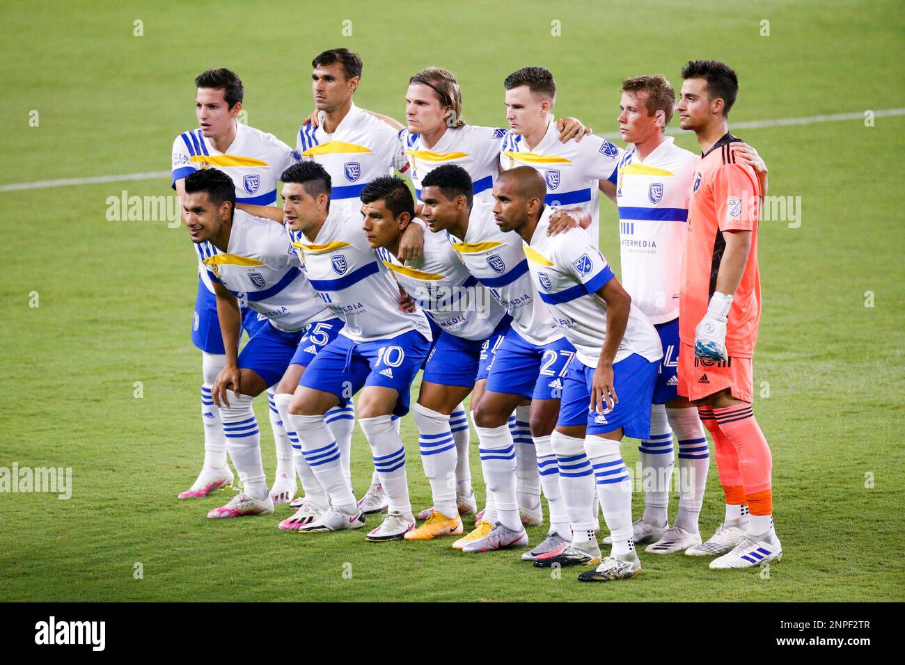 San Jose Earthquakes pose for a team photos prior to a Major League ...