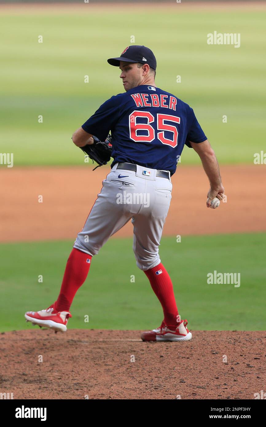 ATLANTA, GA - SEPTEMBER 27: Ryan Weber pitches during the final game of ...
