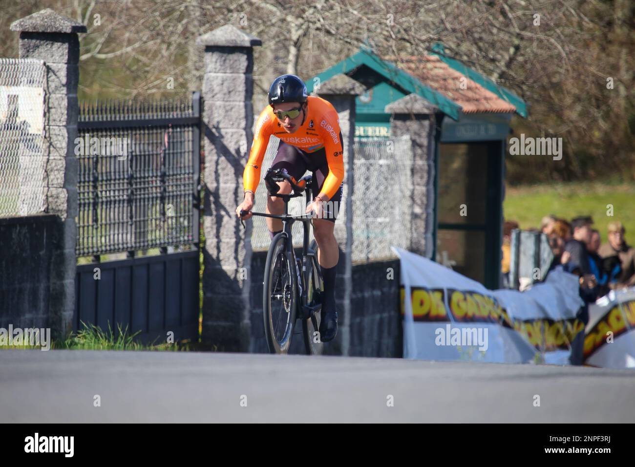 Teo, Spain, 26th February, 2023: Euskaltel - Euskadi rider Xabier Mikel ...
