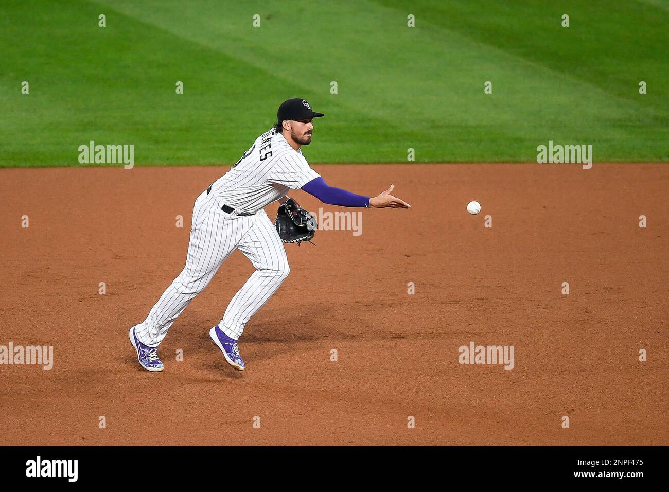 DENVER, CO - SEPTEMBER 15: Colorado Rockies third baseman Josh Fuentes ...