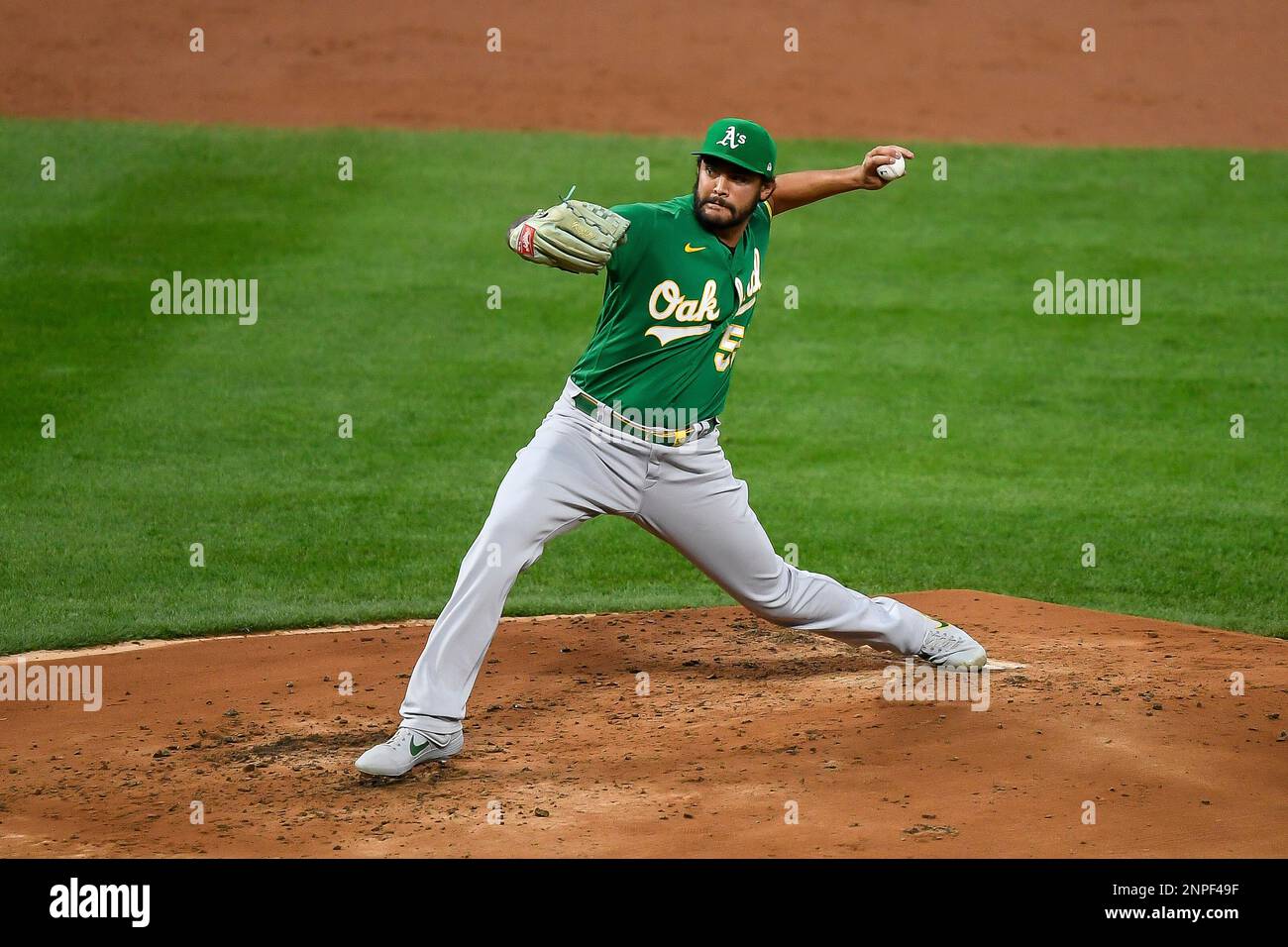 DENVER, CO - SEPTEMBER 15: Oakland Athletics starting pitcher Sean ...