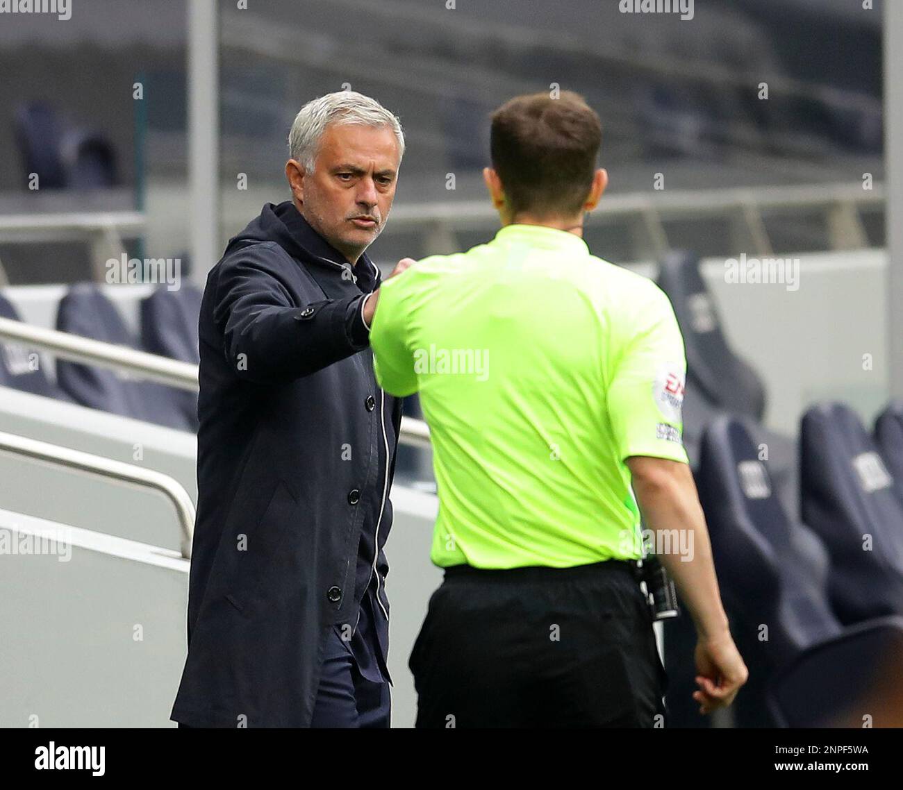 September 27, 2020, London, United Kingdom: Tottenham's Jose Mourinho ...