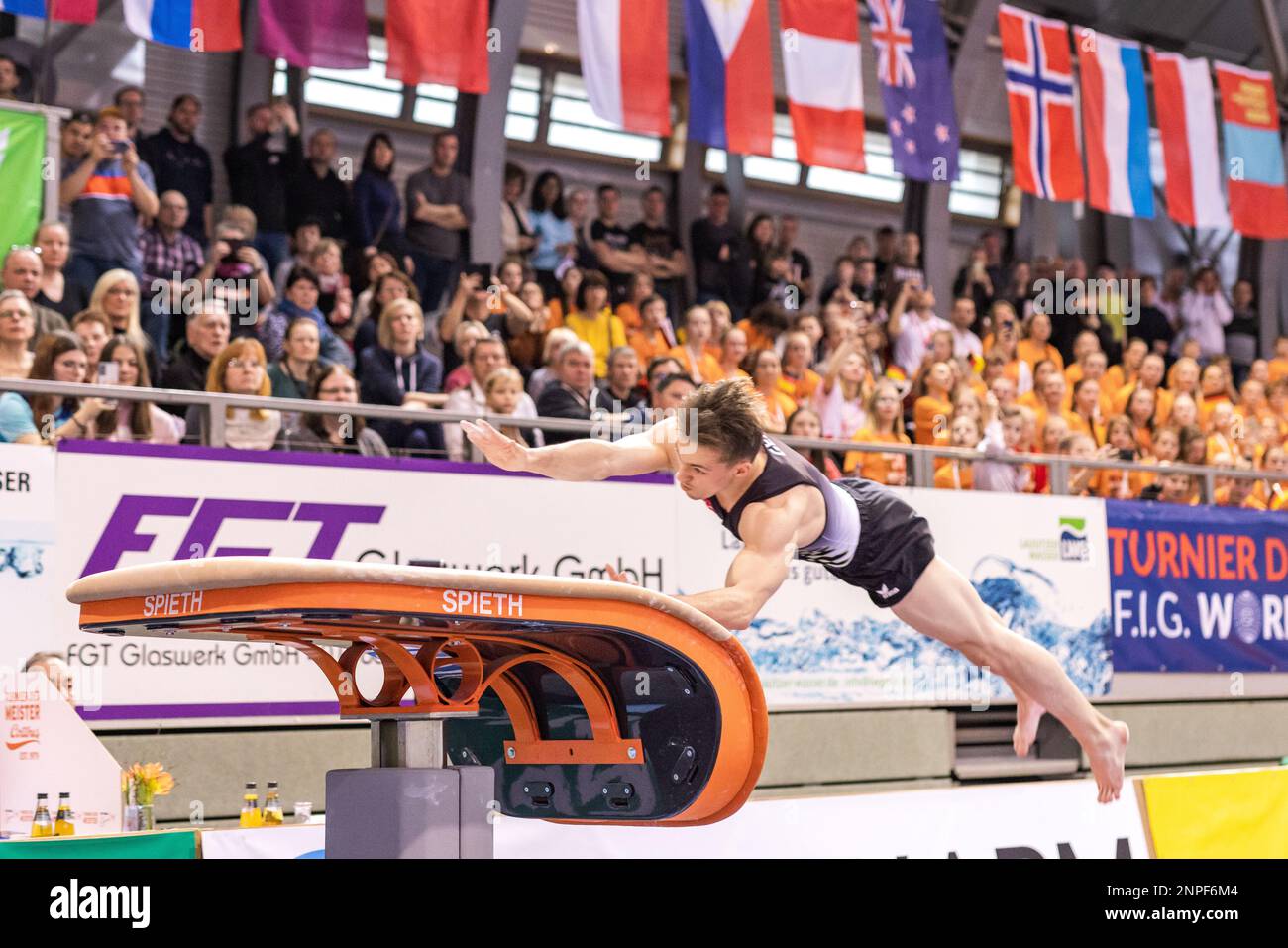 Cottbus, Germany. 26th Feb, 2023. Gymnastics, World Cup, 46th ...