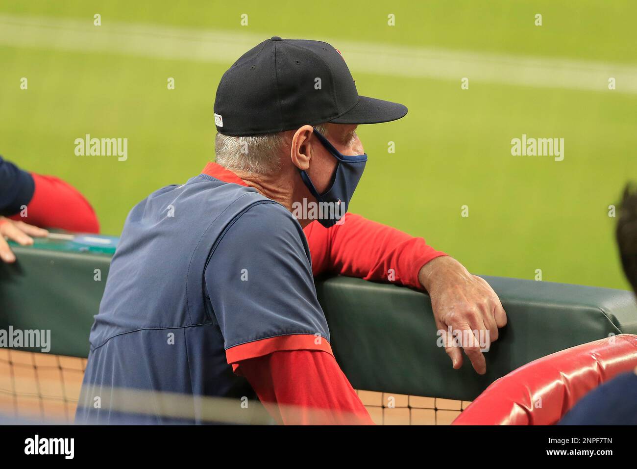 ATLANTA, GA - SEPTEMBER 26: Red Sox manager Ron Roenicke looks on from ...