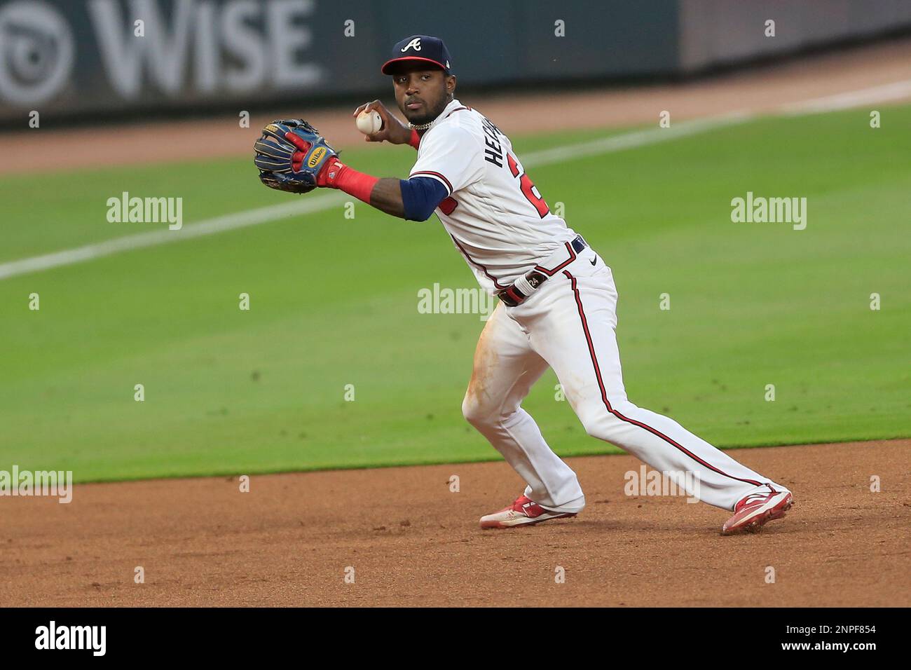 ATLANTA, GA - SEPTEMBER 26: Adeiny Hechavarria bobble an infield ground ...