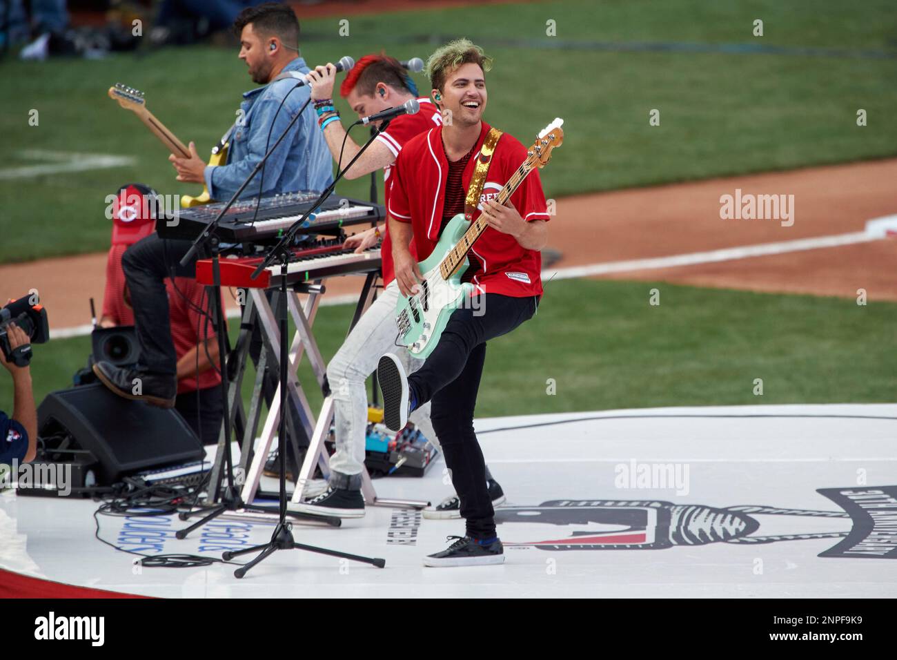 Cincinnati, Ohio based Walk the Moon - Nicholas Petricca (center), Eli ...